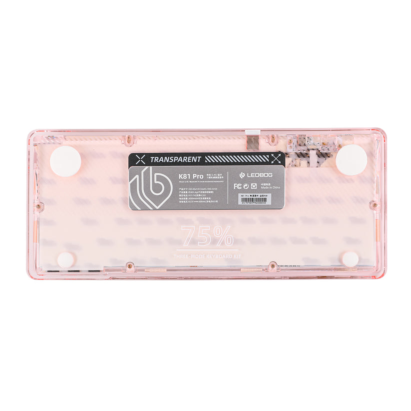 LEOBOG K81 Pro 75% Wireless Mechanical Keyboard Kit with LCD Display